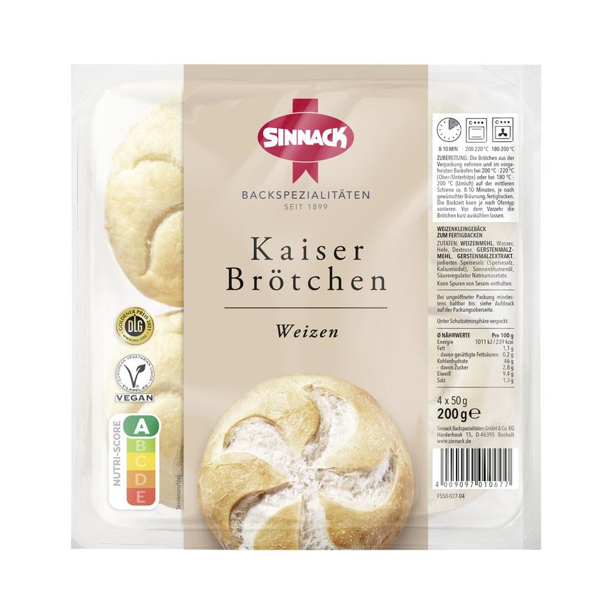 Wheat - Kaiser rolls - Rolls - Our products | Sinnack Backspezialitäten ...